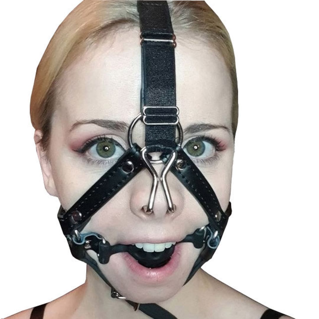 Nose Hook Harness With Gag Ball Etsy nose-hook-harness-with-gag-ball-etsy