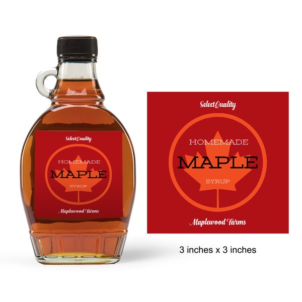 Maple Syrup Label - Etsy