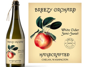 Apple Wine Labels - Etsy