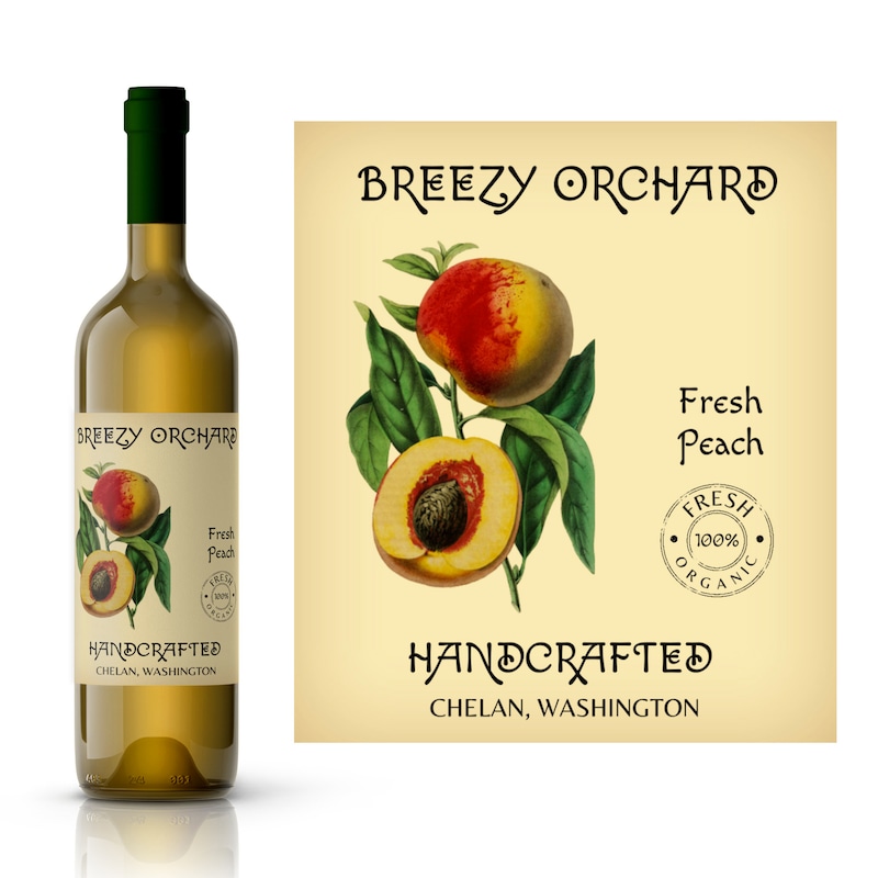 Peach Labels - Etsy
