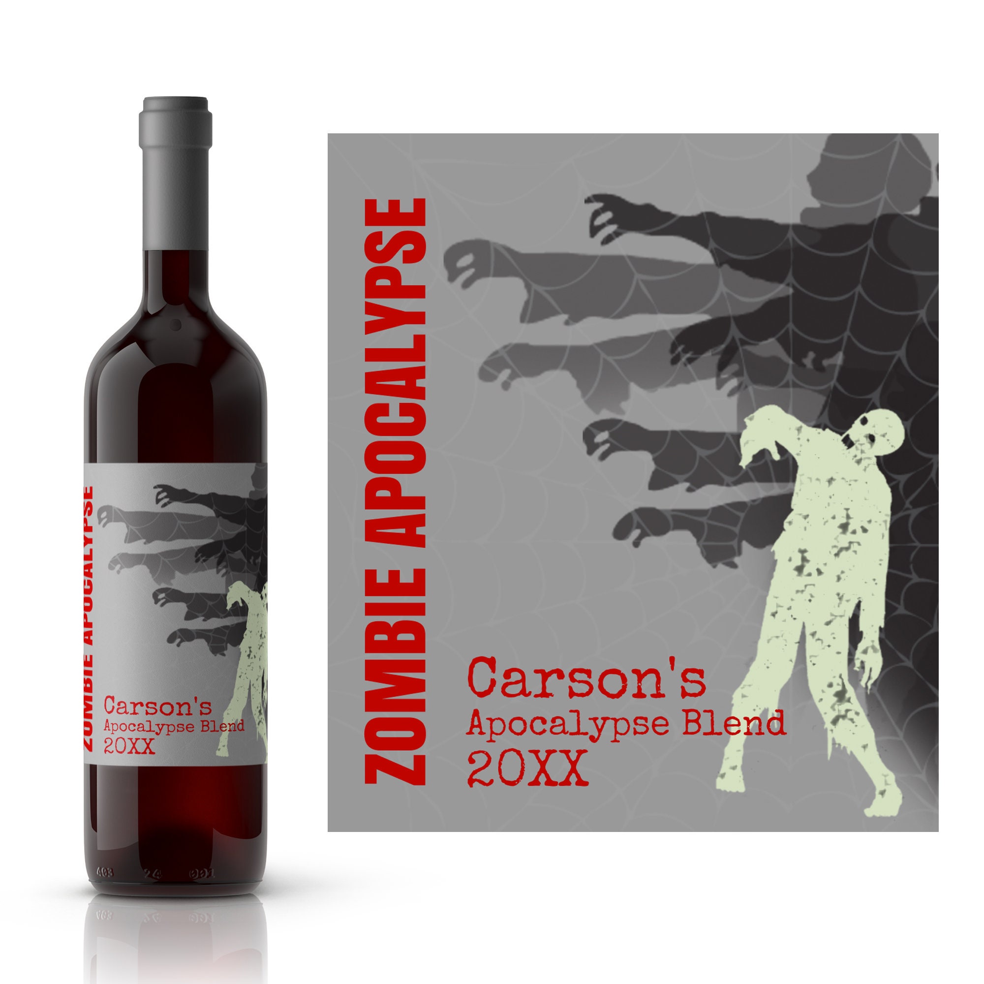 Zombie Apocalypse Labels