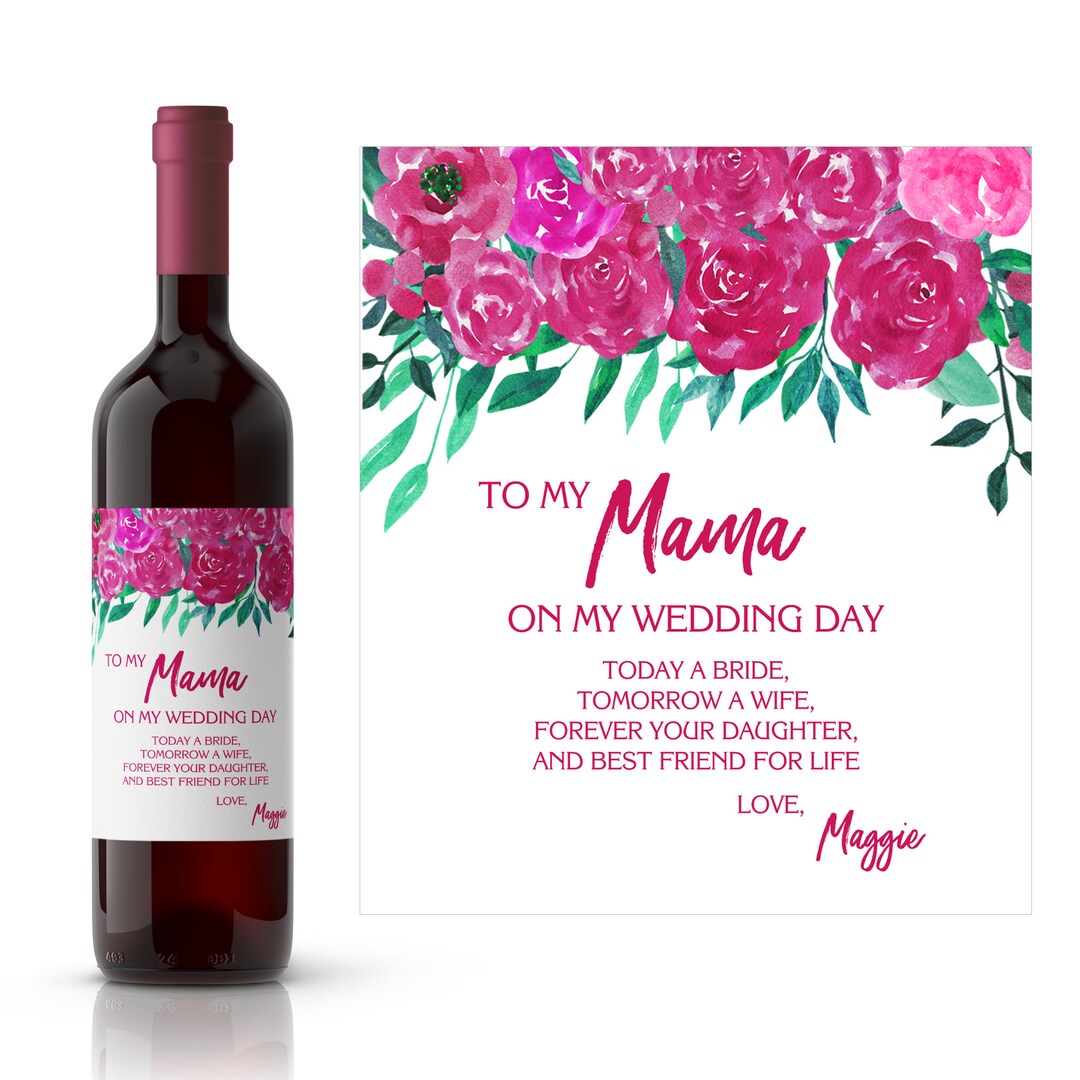 To My Mama Wine Label | Personalized Mother's Day Wine Label | Custom ...