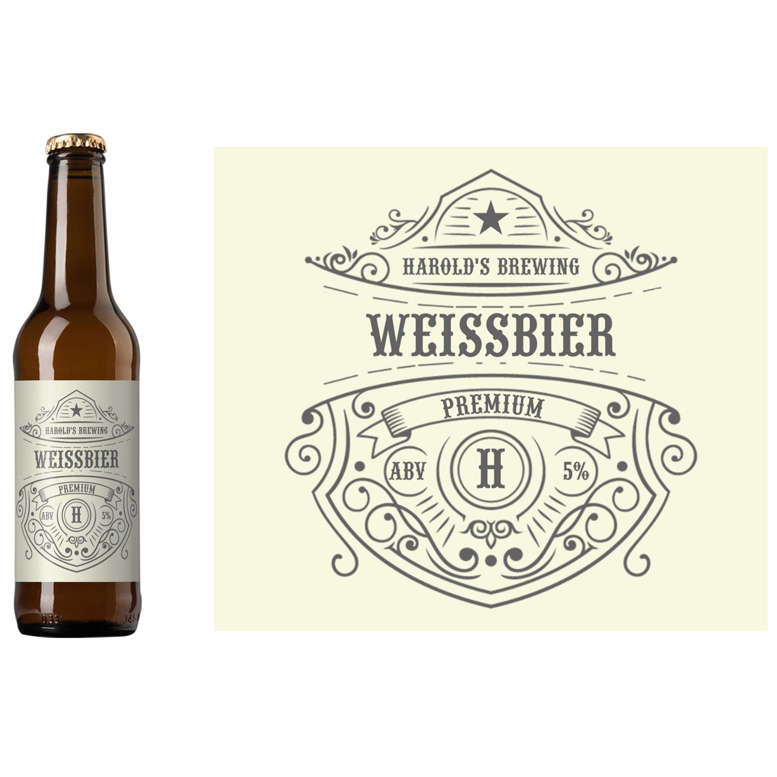 Craft Nation Custom Beer Label | Homebrew Beer Label | Custom Beer ...