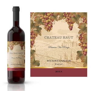 Chateau Haut Wine Label | Wine-making Supplies | Homemade Wine ...