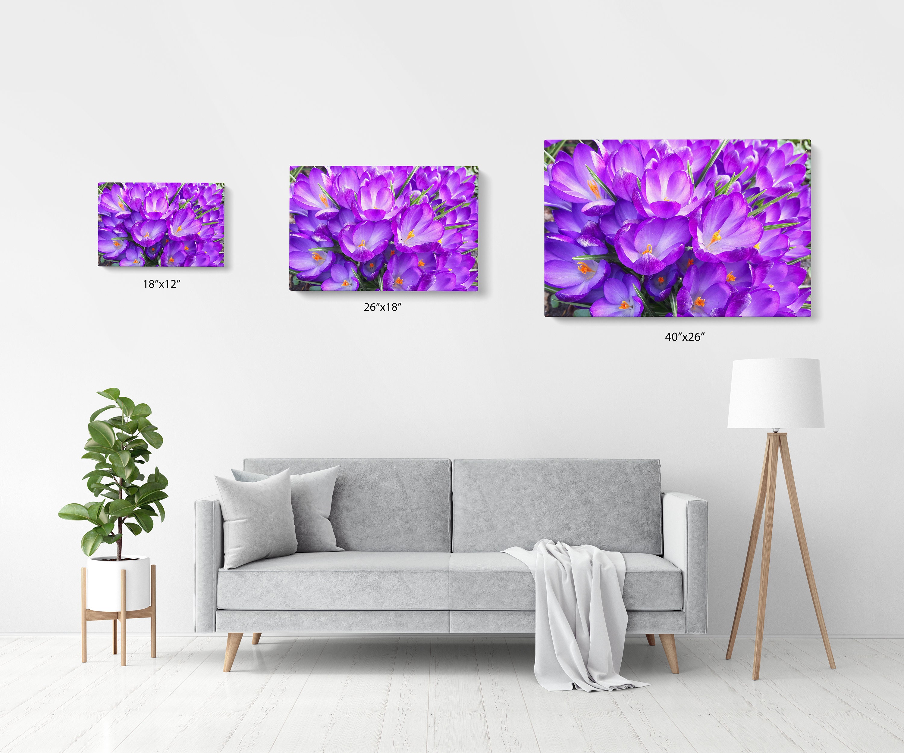 Spring Bloom Canvas Wall Art Colorful Flower Artwork Wall - Etsy