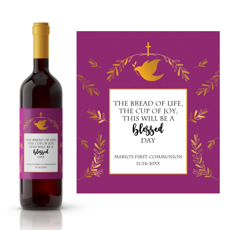 Communion Gift Wine Label - 60+ Gift Ideas for 2026