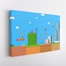 The History of Super Mario Canvas Wall Art | Game Room Decor | Gift for ...