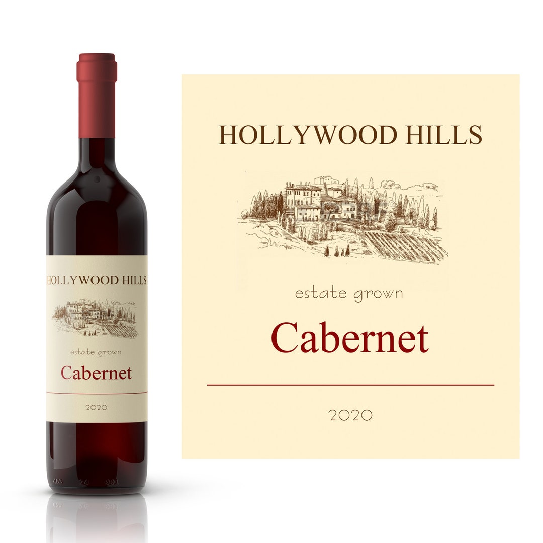 Cabernet Personalized Wine Label | Wine Making Supplies | Custom Wine ...