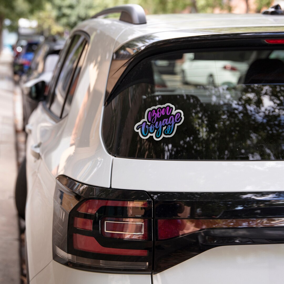 Bon Voyage Sticker | Bon Voyage Water Bottle Sticker | Bon Voyage ...