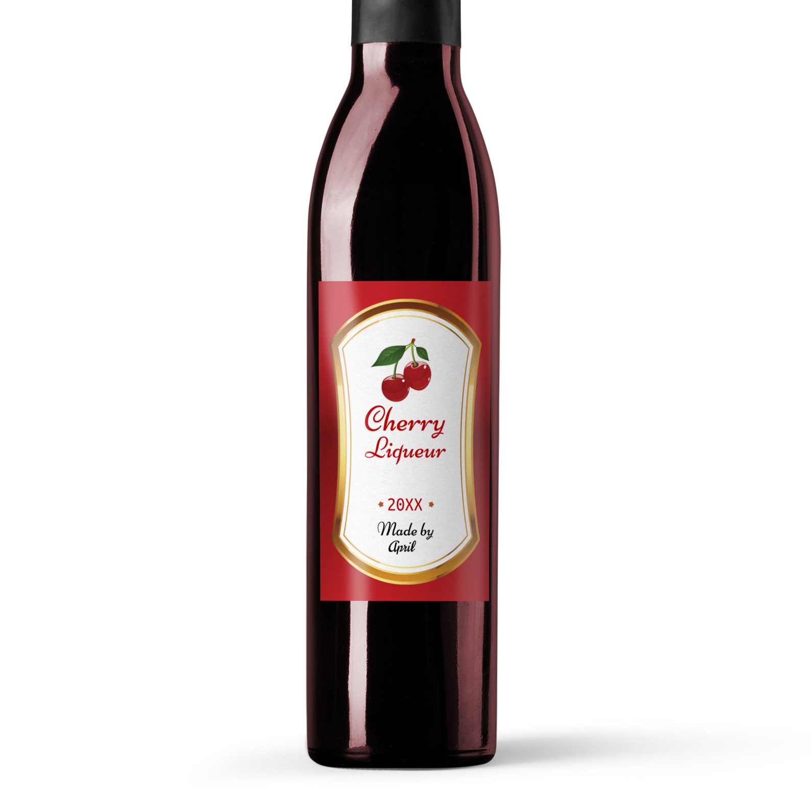 Cherry Liqueur | Liqueur Drink Labels | Labels for Cherry Drinks | Make ...