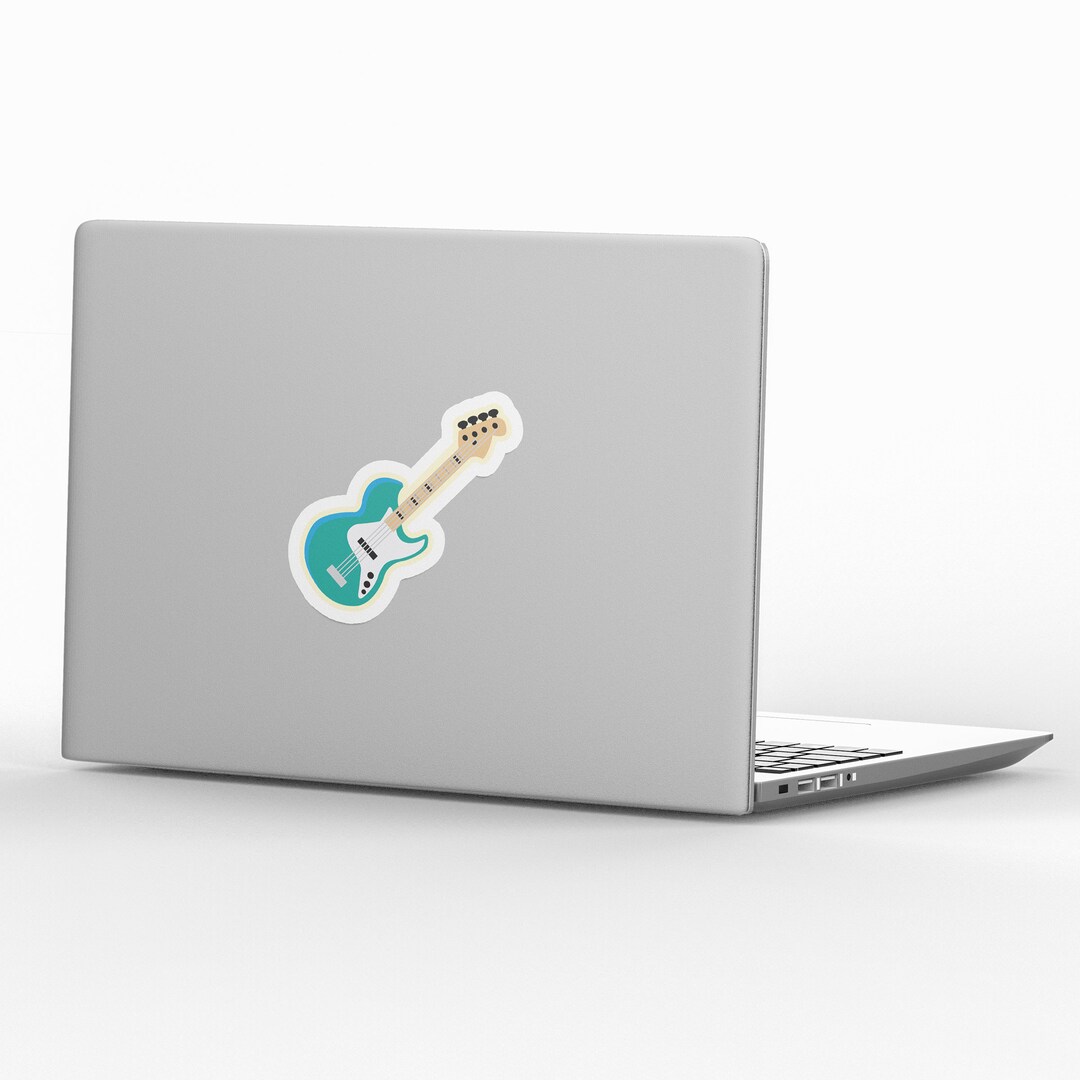 Bass Guitar Sticker | Bass Guitar Laptop Sticker | Bass Guitar Car ...