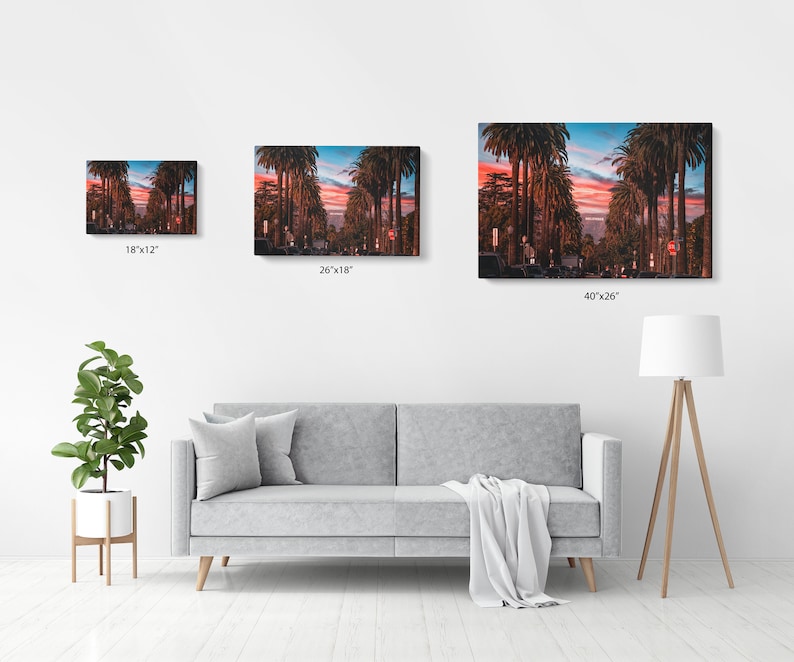 Hollywood Sign Canvas Wall Art Los Angeles Artwork Wall | Etsy Hollywood Sign Canvas Wall Art Los Angeles Artwork Wall | Etsy