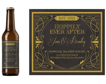 Rustic Wedding Beer Bottle Labels Beer Labels Custom Beer - Etsy