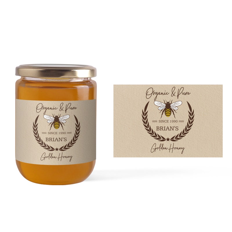 Honey Jar Labels - Etsy