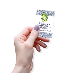 Limoncello Listello Border Label | Limoncello Labels | Italian Drink ...