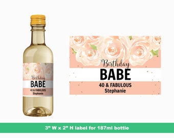 Mini Bulleit Label, Mini Bulleit Bourbon, Bourbon Custom Label, Mini ...