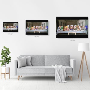 The Last Supper Nintendo Canvas Wall Art | Game Room Artwork | Gift for ...
