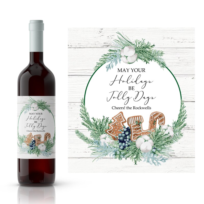 Gingerbread Wine Bottle - Etsy