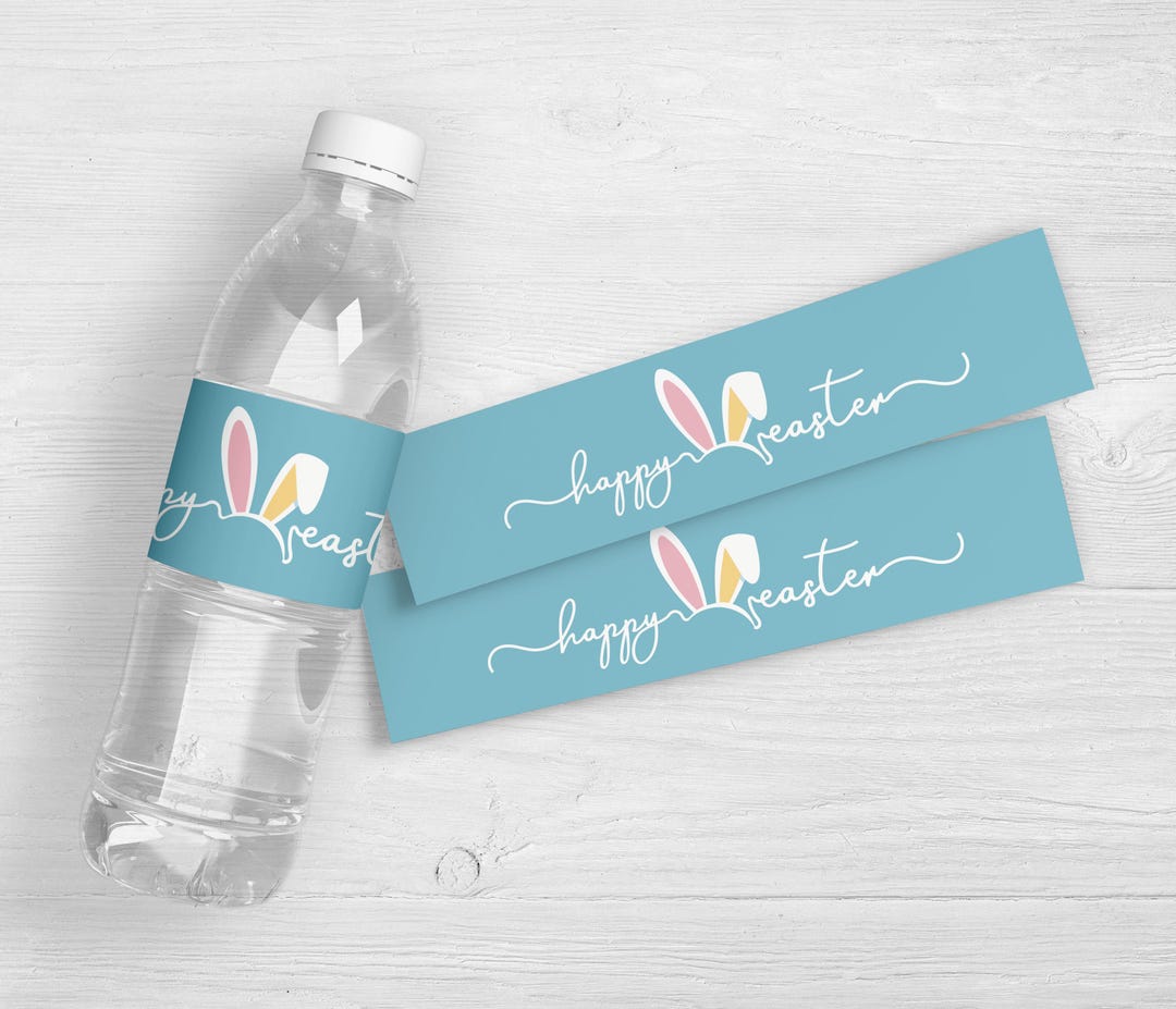 Happy Easter Water Bottle Labels | Easter Celebration Water Labels ...