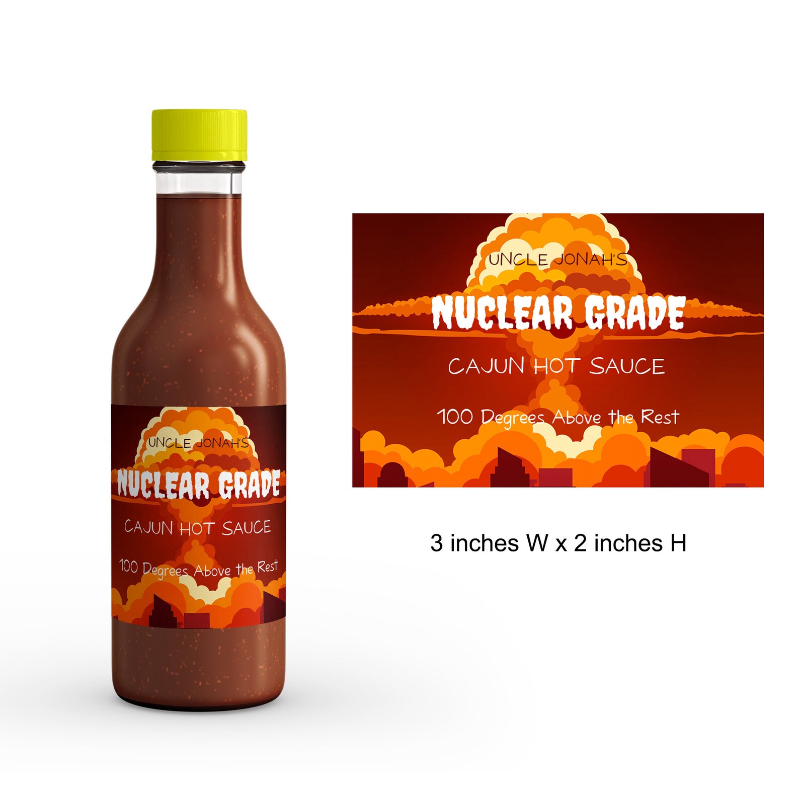 Nuclear Grade Hot Sauce Label Make Your Own Hot Sauce Label - Etsy