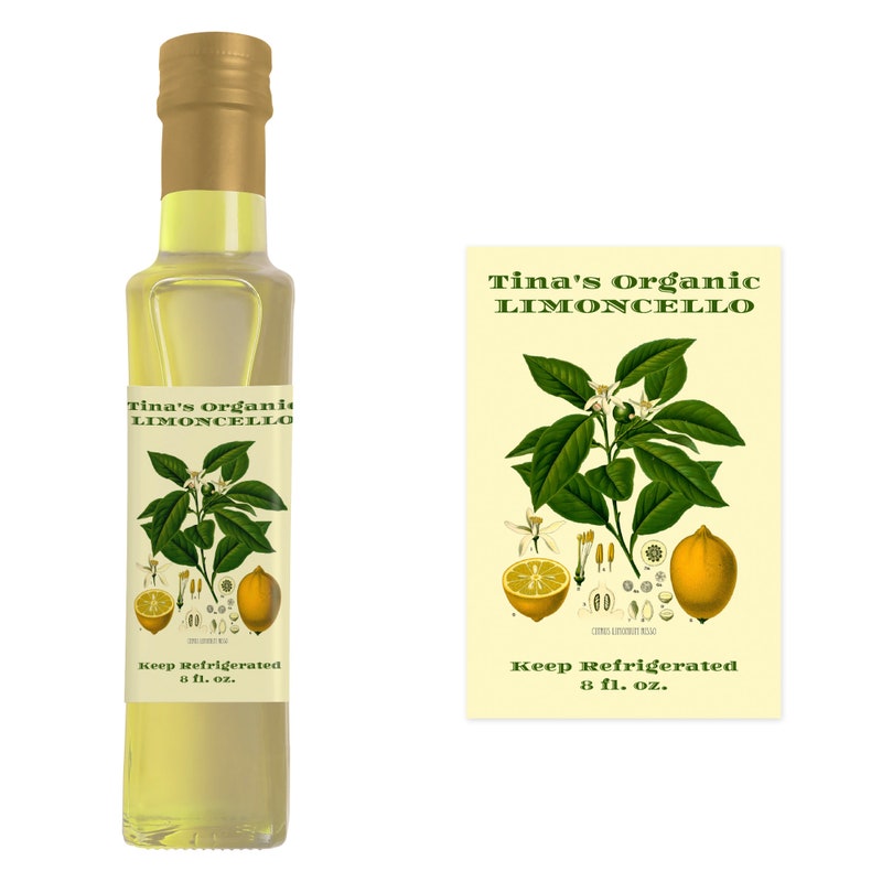 Limoncello Labels - Etsy