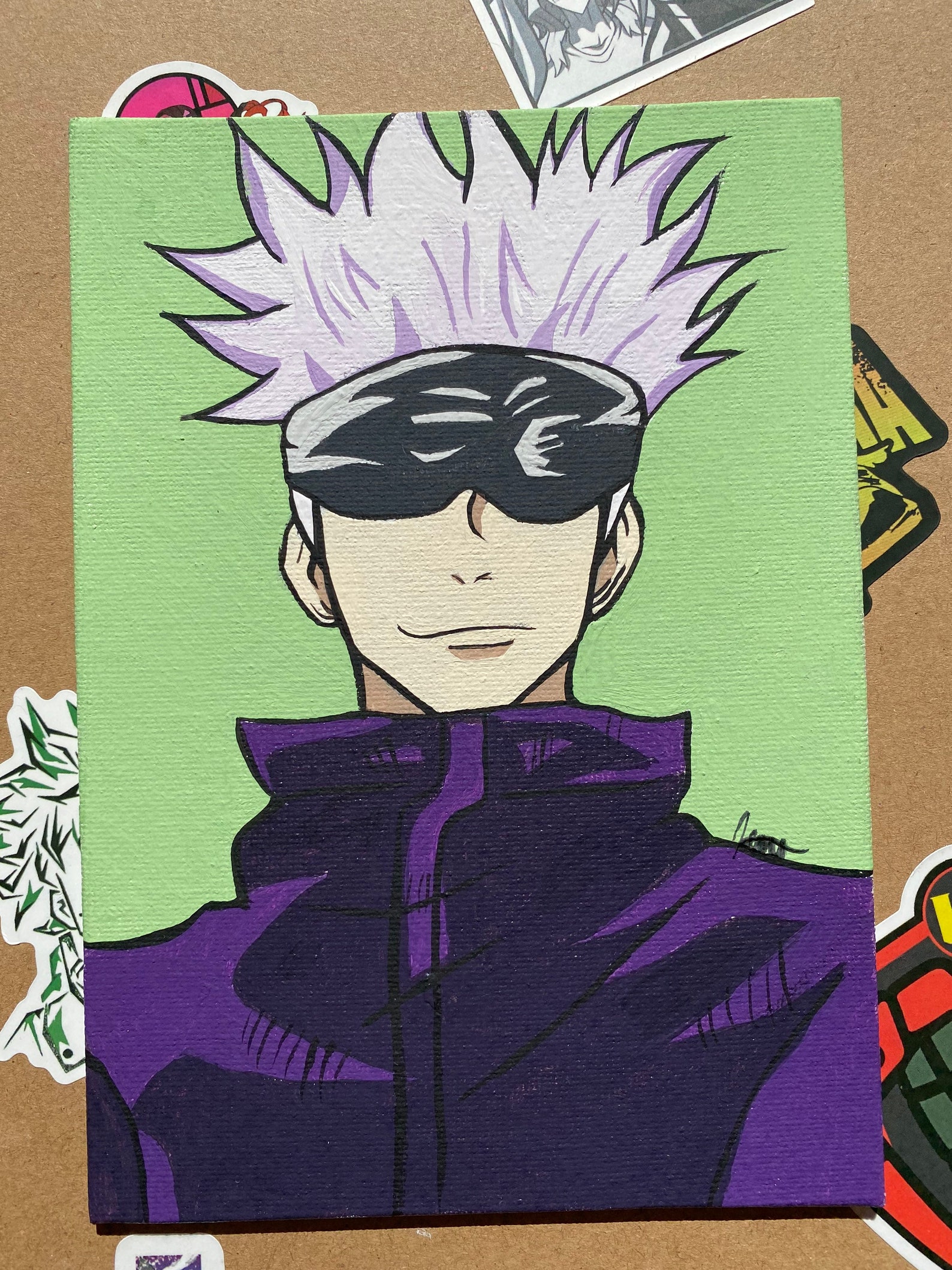 Jujutsu Kaisen Gojo Satoru anime canvas painting | Etsy