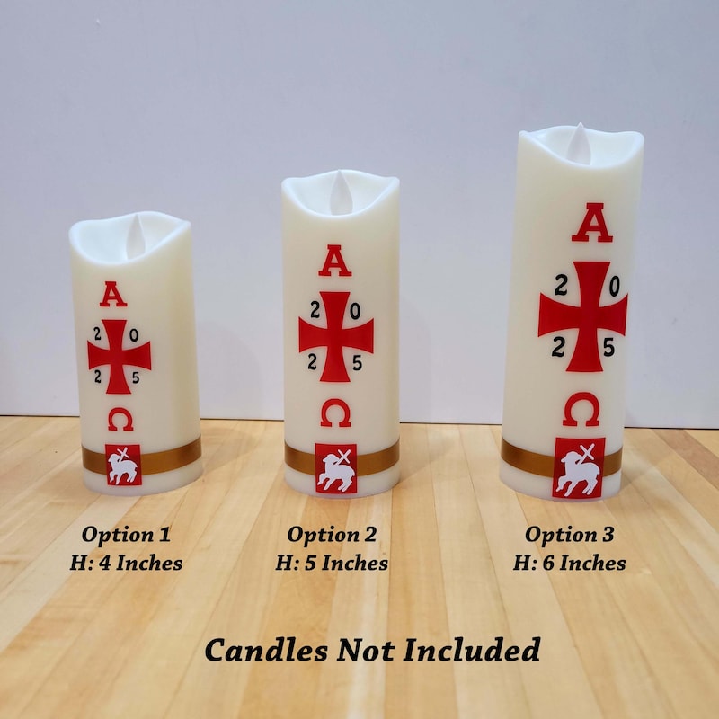 Paschal Candles 2026 Stickers - Etsy