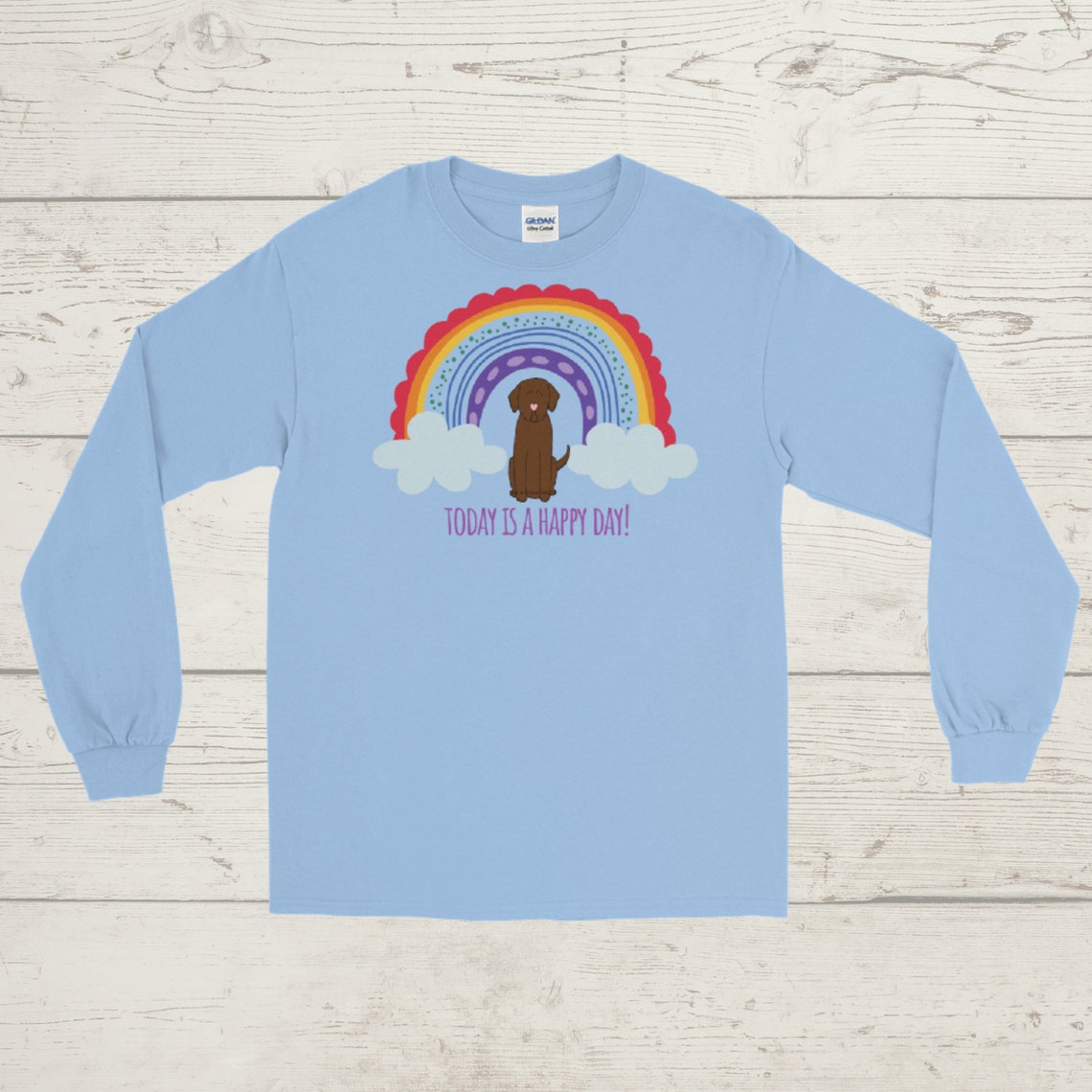 Chocolate Lab Shirt Today is a Happy Day Shirt Chocolate - Etsy