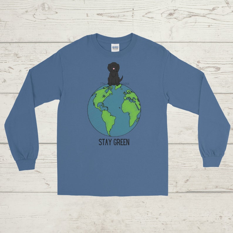 Newfoundland Stay Green Shirt Black Newfoundland Dog Shirts - Etsy