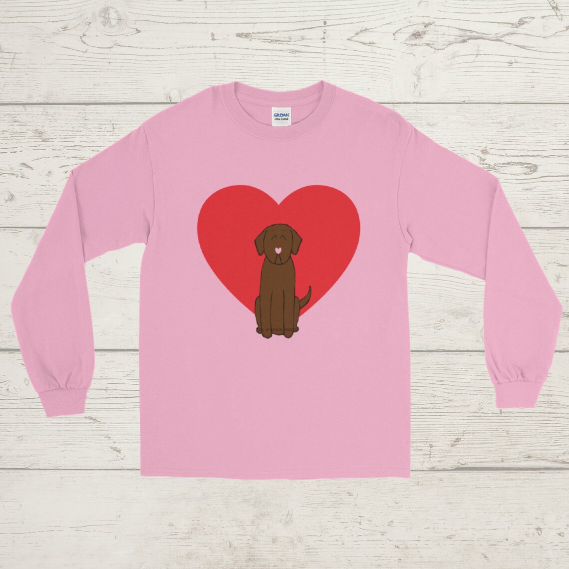 Chocolate Lab Shirt, Heart Shirt, Chocolate Lab Owner, Chocolate Lab ...