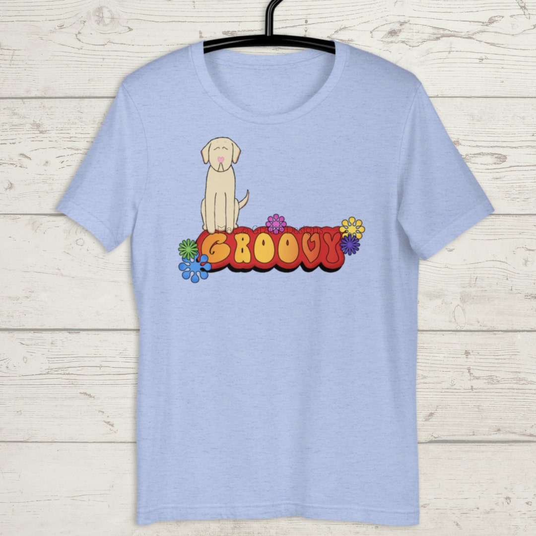 Yellow Lab, Groovy Shirt, Yellow Lab Shirt, Dog Shirts for Women, Dog ...