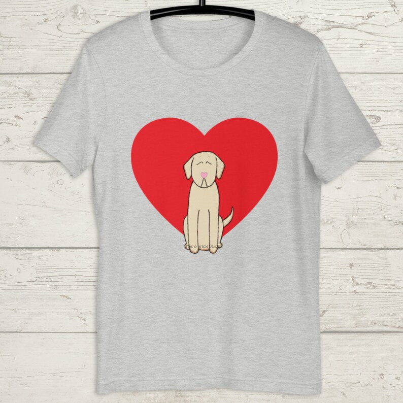 Yellow Lab Shirt, Heart Shirt, Yellow Lab, Labrador, Dog Shirt, Dog ...