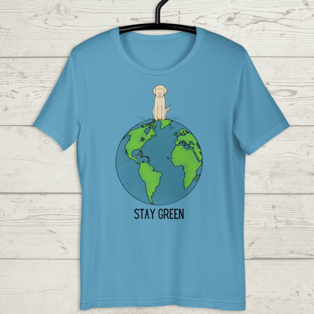 Yellow Lab Stay Green Shirt Yellow Lab Shirt Dog Shirts for - Etsy