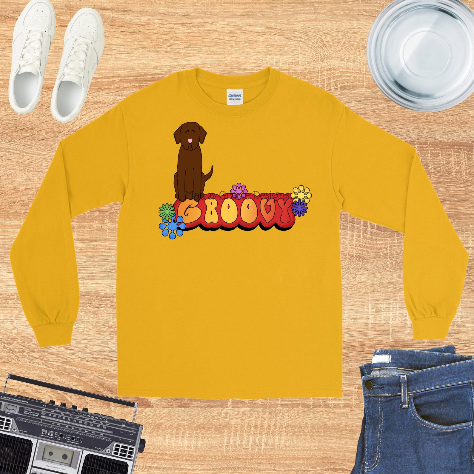 Chocolate Lab, Groovy Shirt, Chocolate Lab Shirt, Dog Shirts for Women ...
