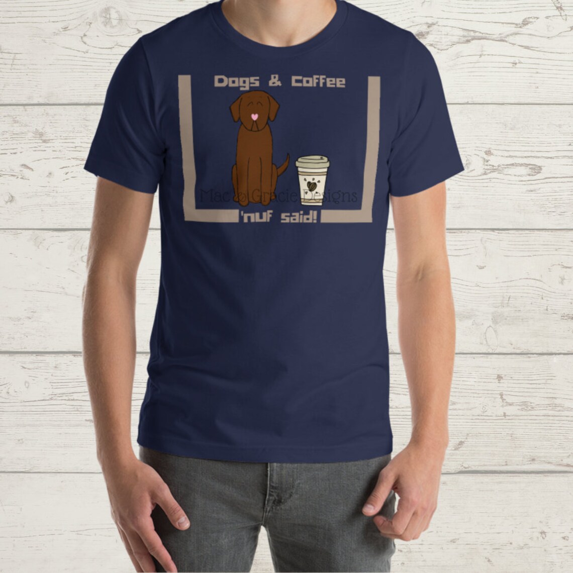 Chocolate Lab Dogs and Coffee Shirt Chocolate Lab Shirt Dog - Etsy