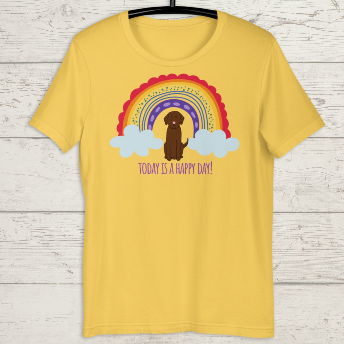Chocolate Lab Shirt Today is a Happy Day Shirt Chocolate - Etsy