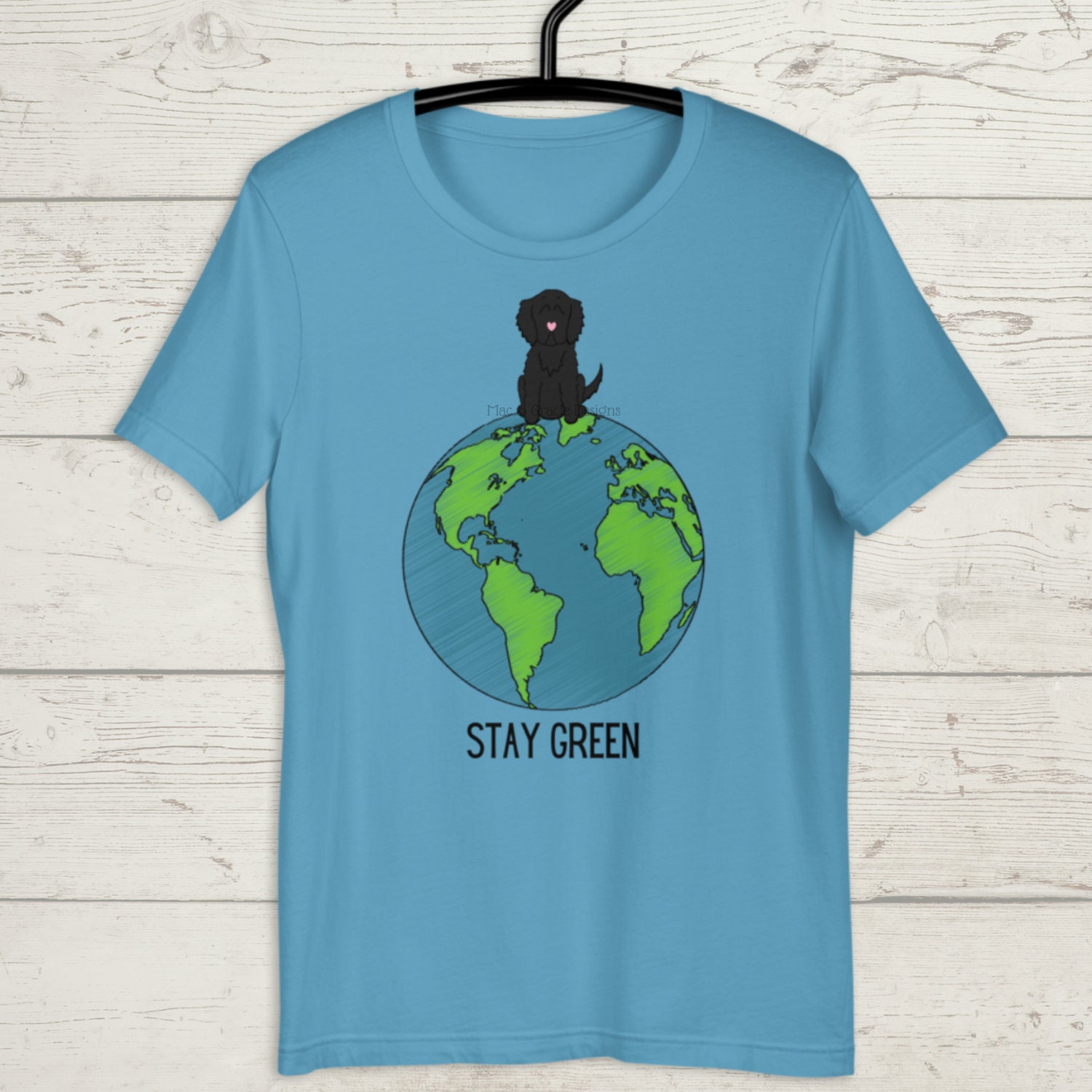Newfoundland Stay Green Shirt Black Newfoundland Dog Shirts - Etsy