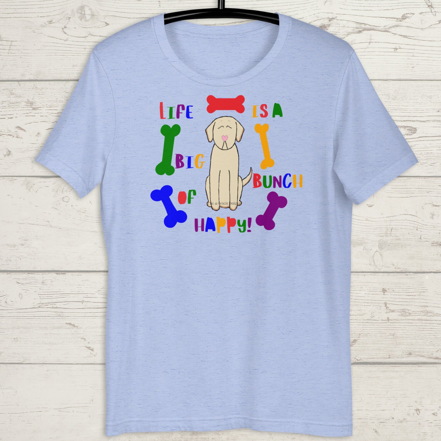 Yellow Lab Shirt Life is a Big Bunch of Happy Shirt Yellow - Etsy