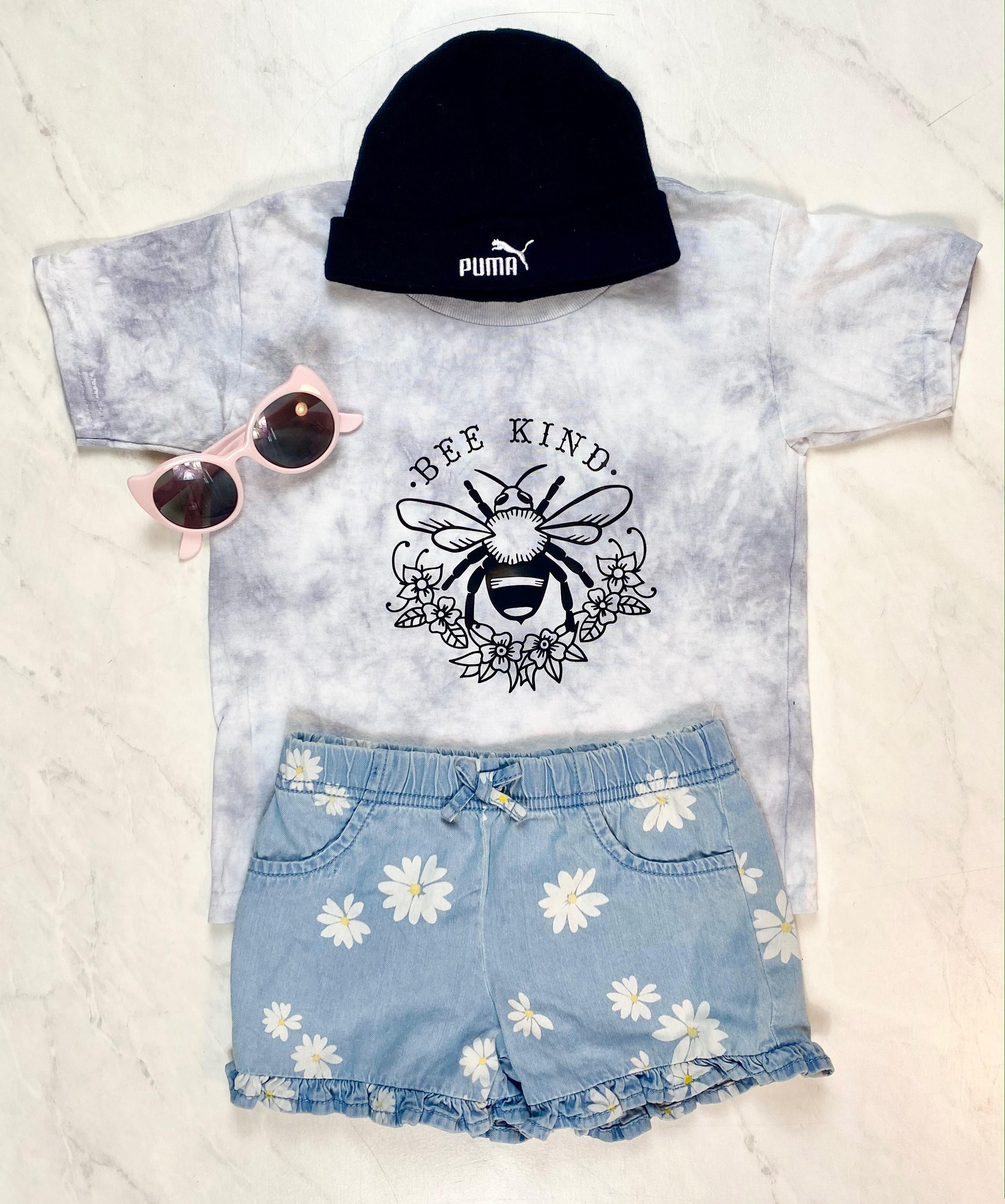 BEE KIND Tie Dye Toddler Graphic Tee - Etsy