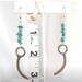 Skydiving Parachute Closing Pin Earrings With Arizona Turquoise - Etsy