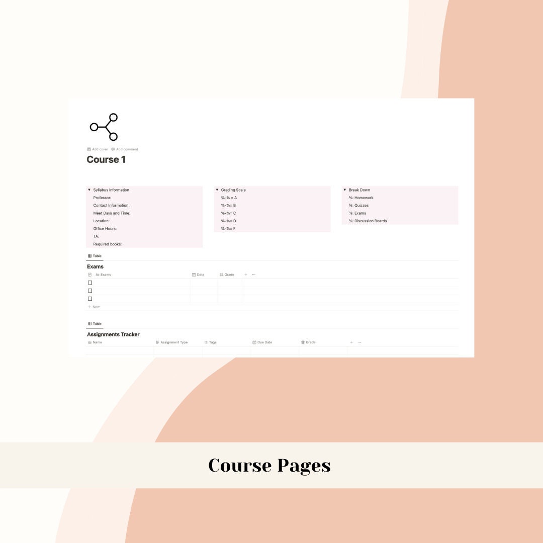 All in One Student Notion Template for College, College Planner ...