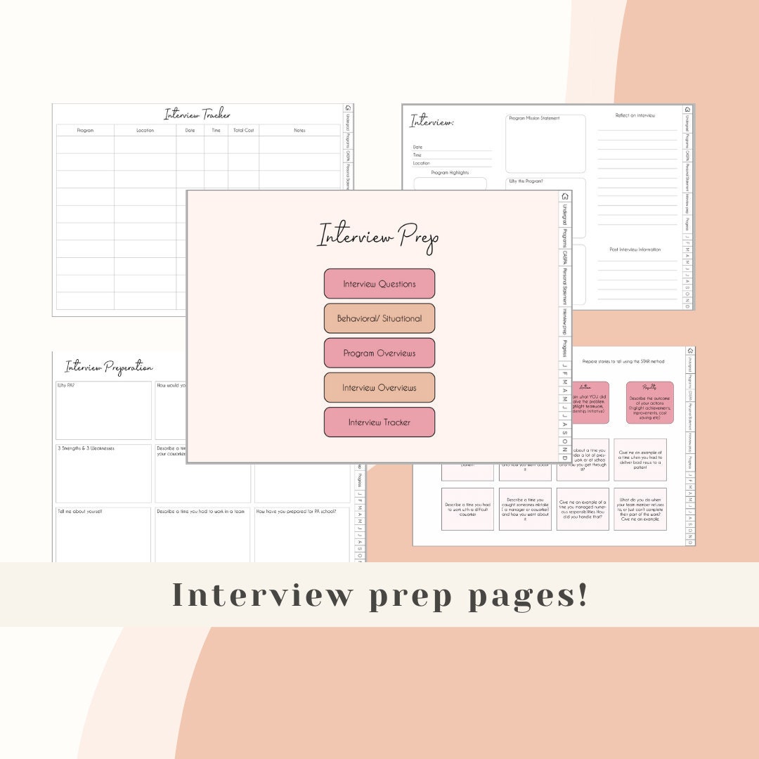 Pre-pa Workbook Planner CASPA, PACAT, Digital College Planner Volunteer ...