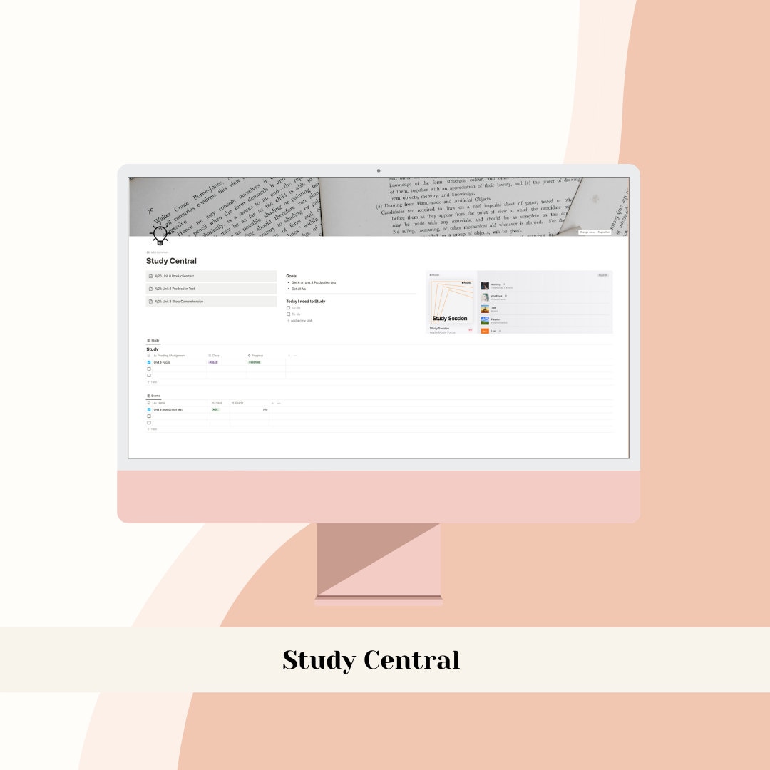 All in One Student Notion Template for College, College Planner ...