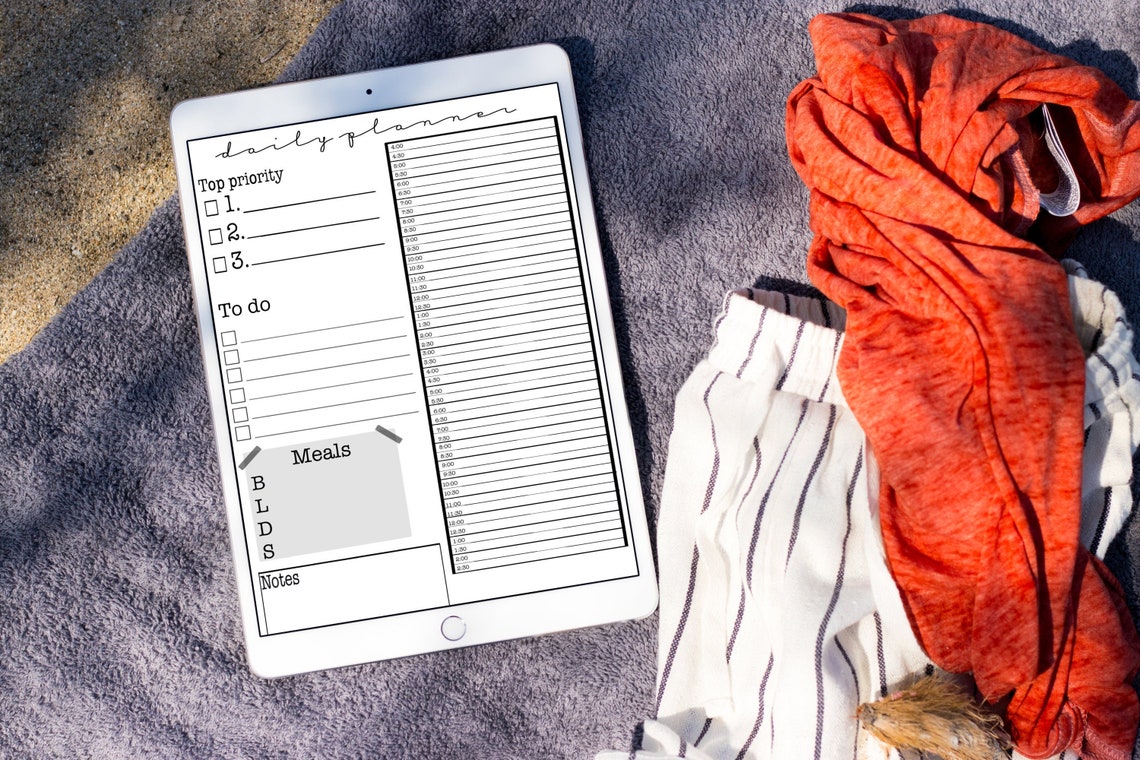 Digital Daily Planner Pdf File| Goodnotes Notability Printable Daily ...