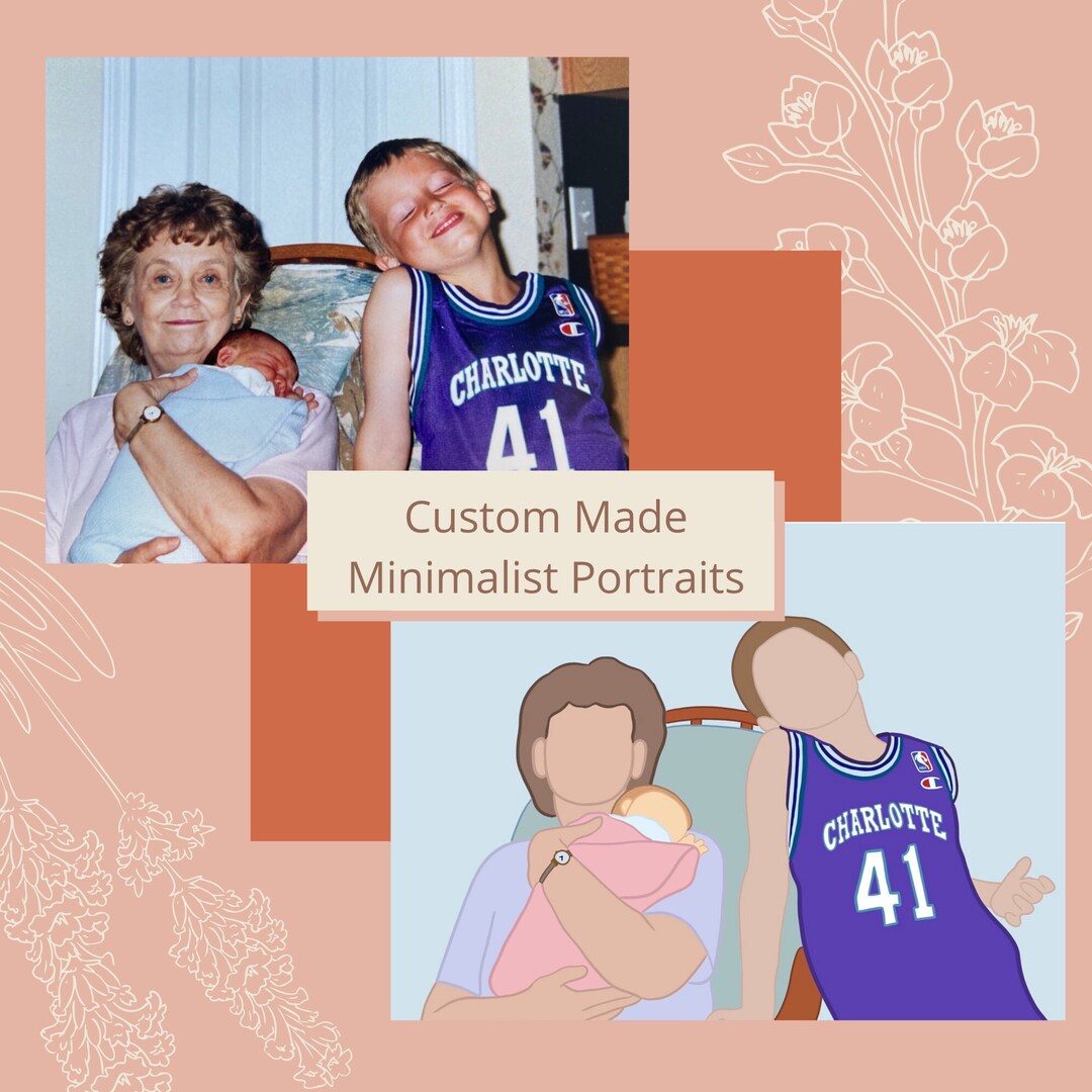 Custom Made Minimalist Portraits - Etsy