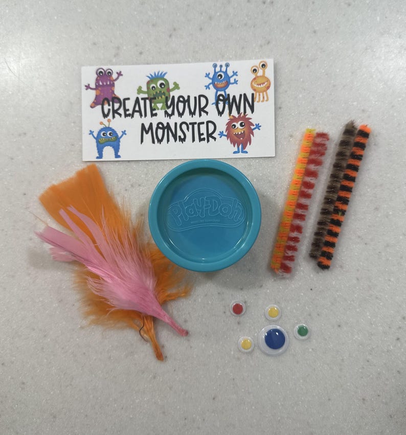 Make Your Own Monster Playdough Kit - Etsy