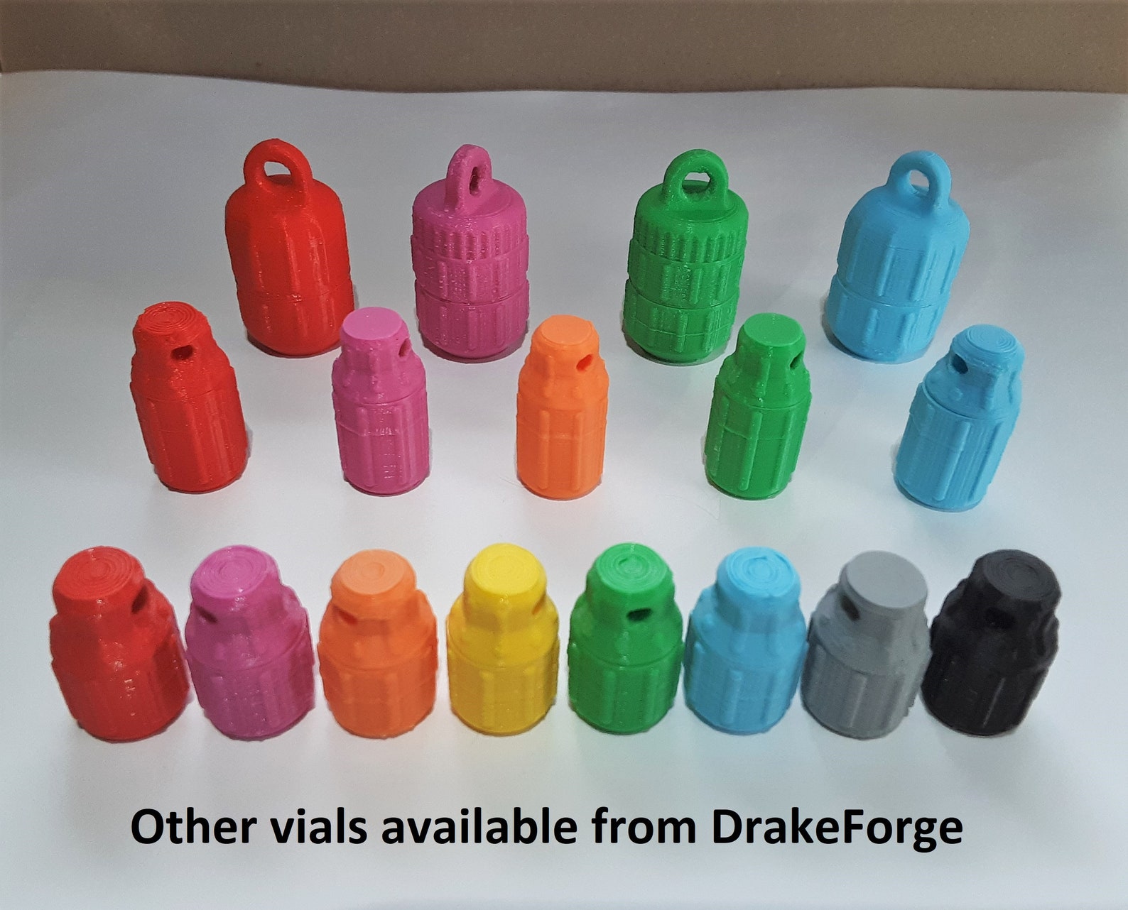 TINY Grenade Shaped Pill Vial for Keychain or Necklace, Screw on Lid - Etsy