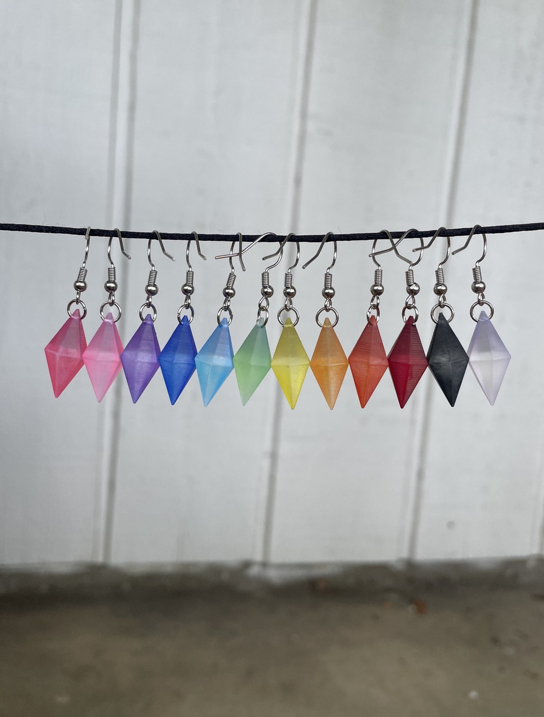 Sims ALL COLORS - the Sims Plumbob Earrings - Etsy