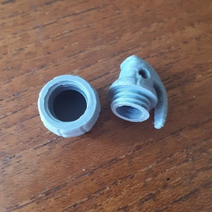 TINY Grenade Shaped Pill Vial for Keychain or Necklace, Screw on Lid - Etsy