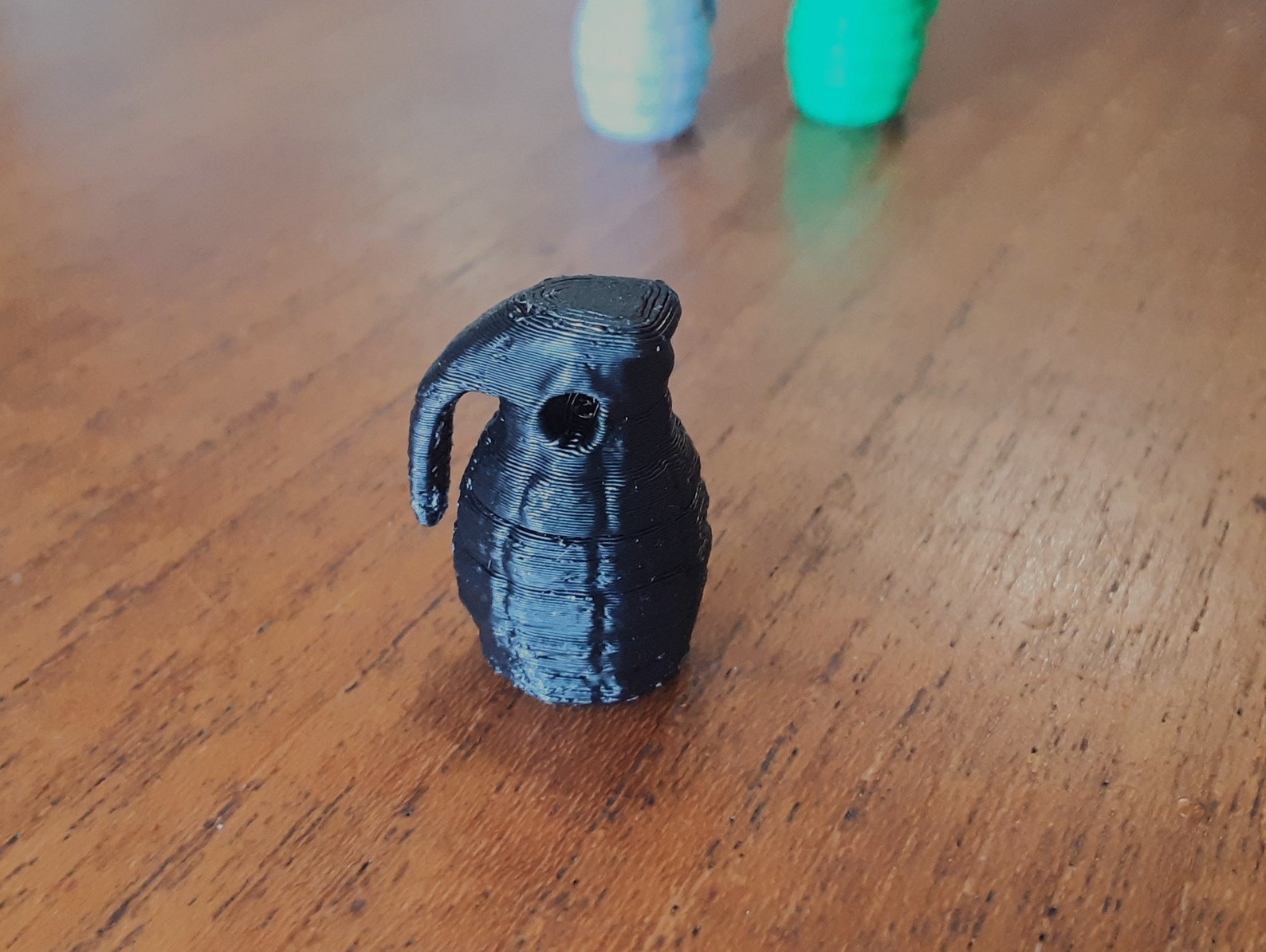 TINY Grenade Shaped Pill Vial for Keychain or Necklace, Screw on Lid - Etsy